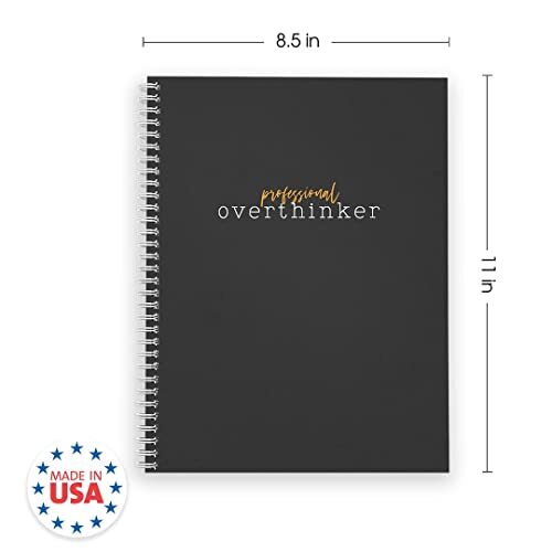 Softcover Professional Notebook 8.5" x 11" Chic Black Spiral ...