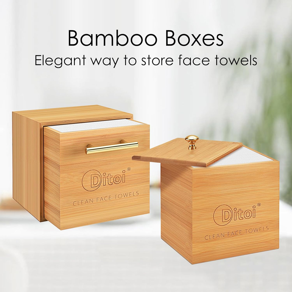 Ditoi Disposable Face Towels, Biodegradable Facial Towels, Super Soft ...