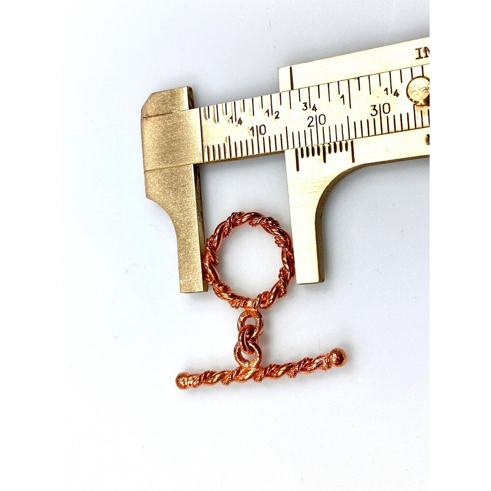 5 Pcs Copper Clasp, Genuine Handmade Antique Looking Copper Toggle ...