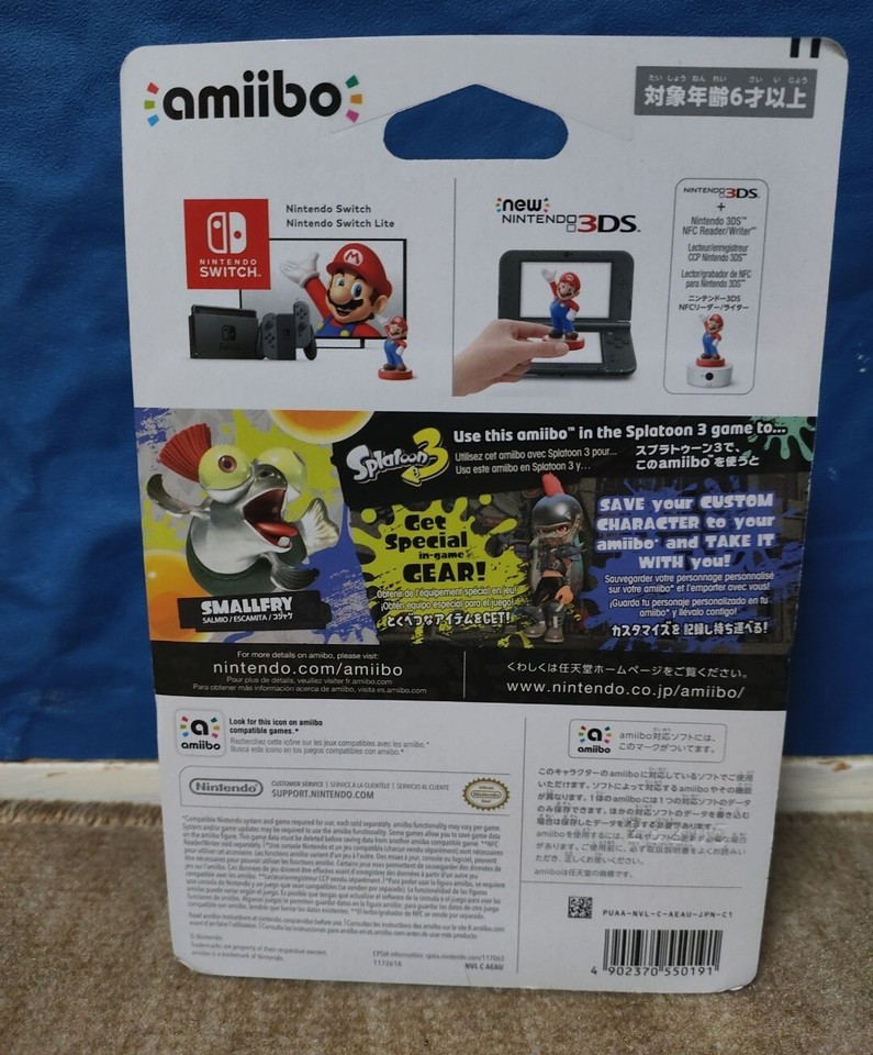 NEW FACTORY SEALED Amiibo SMALLFRY Splatoon Nintendo Switch | eBay