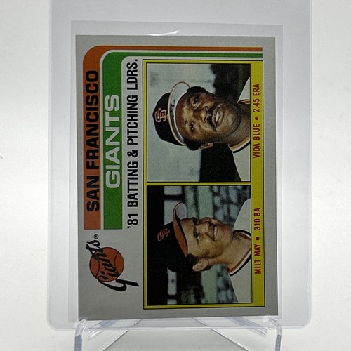 1982 Topps Giants Leaders/Checklist Baseball Card #576 NM-Mint FREE ...