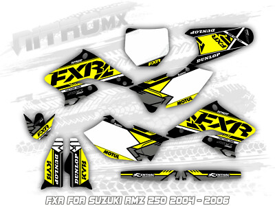 NitroMX Graphics Kit for SUZUKI RMZ 250 2004 2005 2006 Motocross Decals ...
