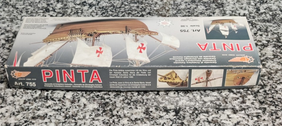Mantua Pinta Ship Model Kit 1:50 – Unstarted, Laser-Cut Wood | eBay