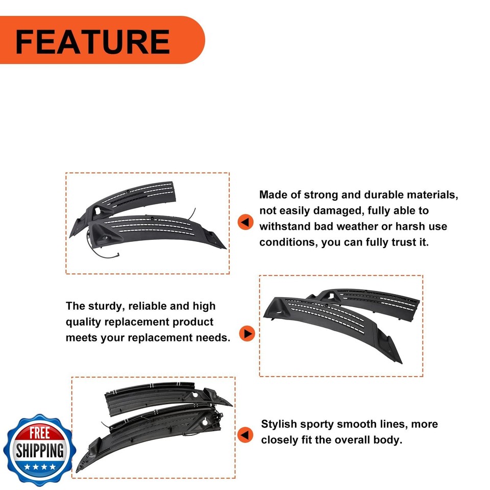 ECOTRIC Windshield Wiper Cowl Cover Panel Compatible with 2004-20 | eBay