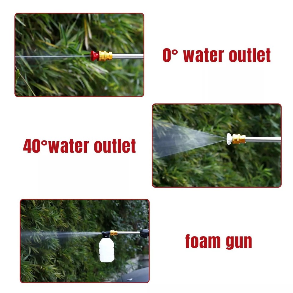 Cordless Electric High Pressure Water Spray Gun Car Washer Portable ...