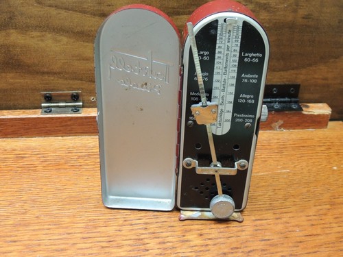 Vintage Wittner Prazision Metronome Taktell Piccolo 6" Hinged Metal ...