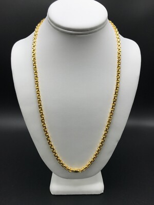 9999 24k Gold Solid Anchor Chain 102 Gram 24 Inch 5mm Width With No ...