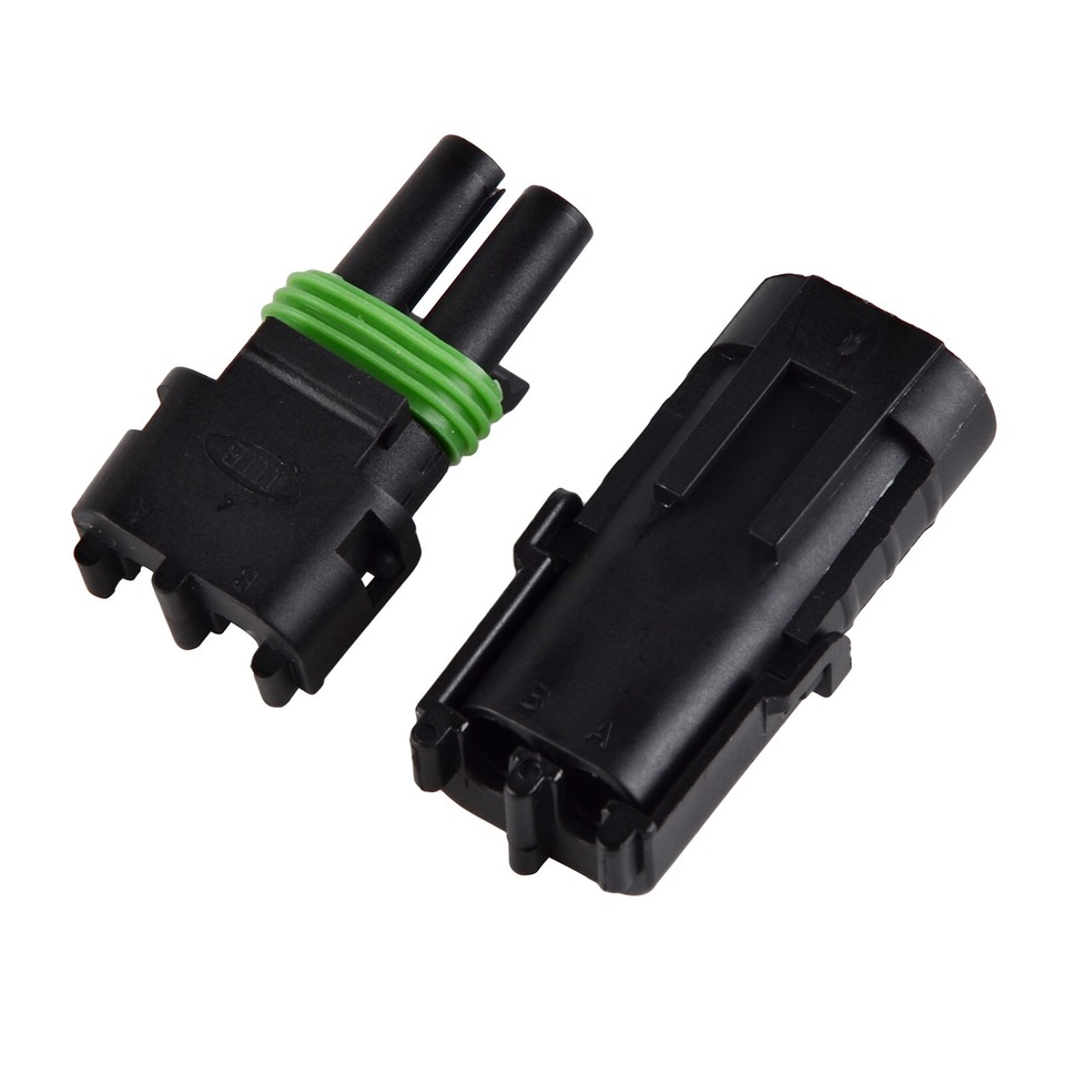 10x Weather Pack 2 Pin Sealed Connector Kit 12015792 16-14 10 Complete ...