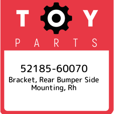 52185-60070 Toyota Bracket, rear bumper side mounting, rh 5218560070 ...