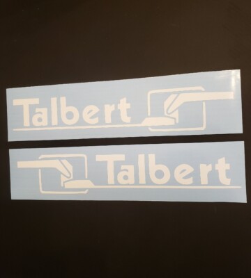 Talbert Trailers Replacement decals Stickers 24” (2) gloss WHITE BEST ...