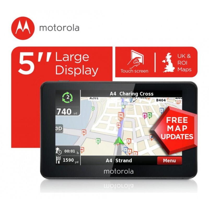 Motorola 5 Inch Cars Sat Nav With UK & ROI Maps. Brand New | eBay UK