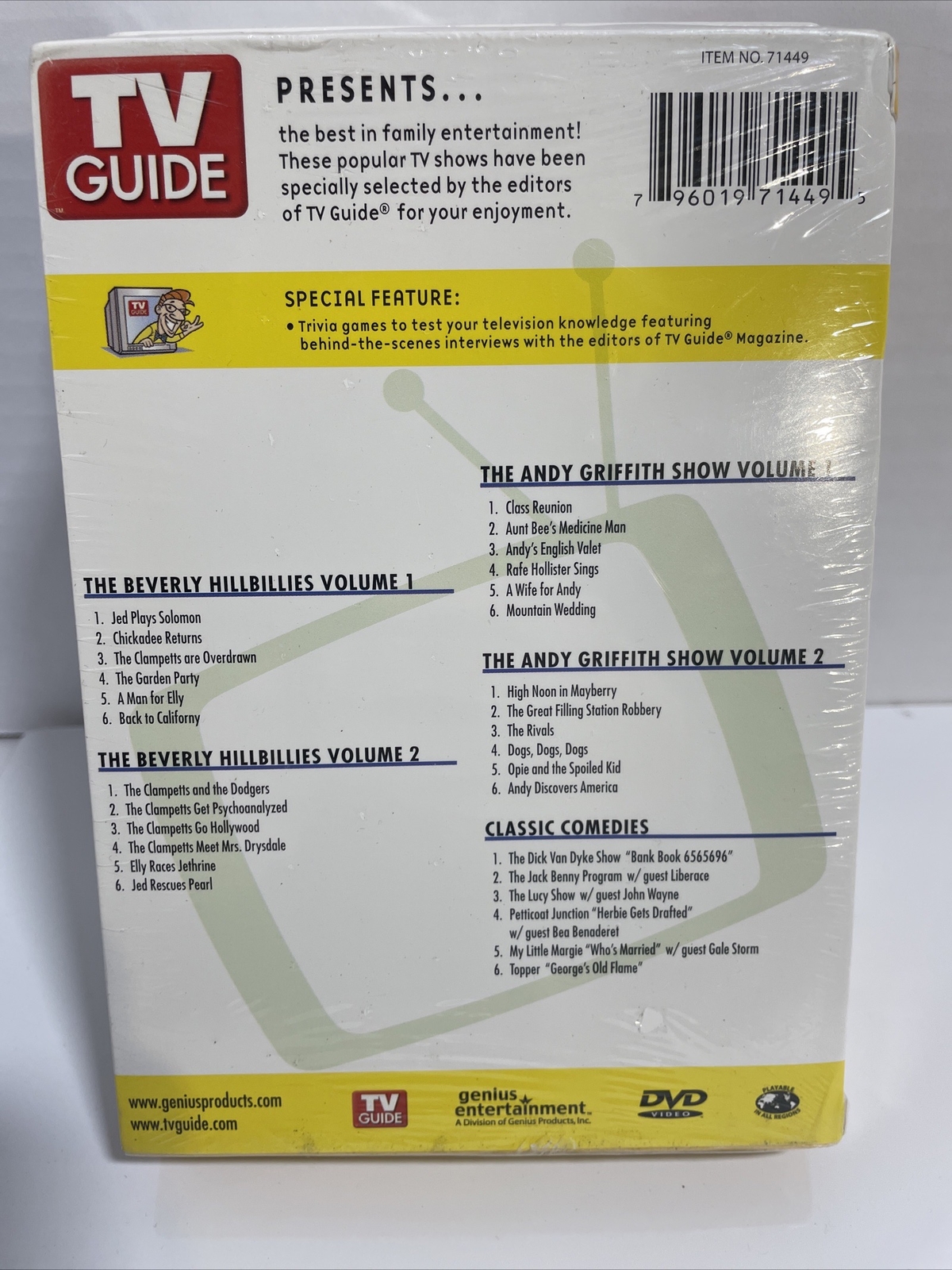 TV Guide Classic TV Favorites & Classic Family Box Set, 60 Episodes on ...