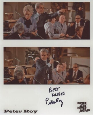 Peter Roy- Signed Photograph (Never Say Never Again) | eBay