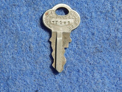 vintage coin op key: Chicago Lock key TT 169 - Watling Scale Front Door ...