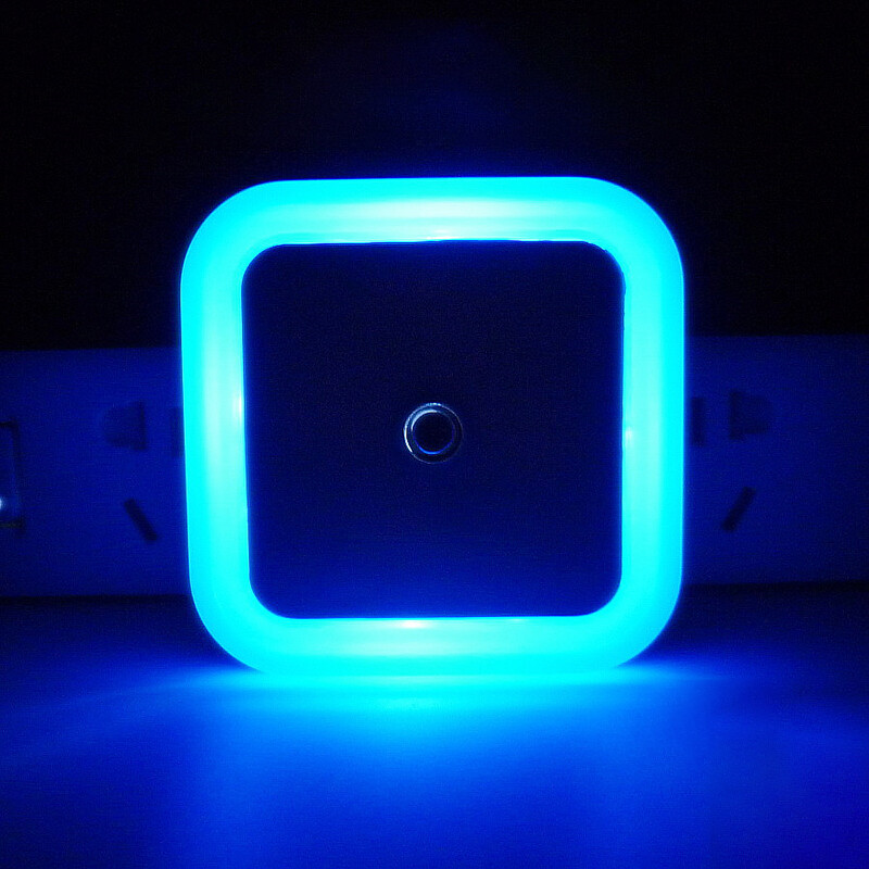 Plug-in LED Lighting Sensor Control Night Light Lamp for Hallway Bath ...