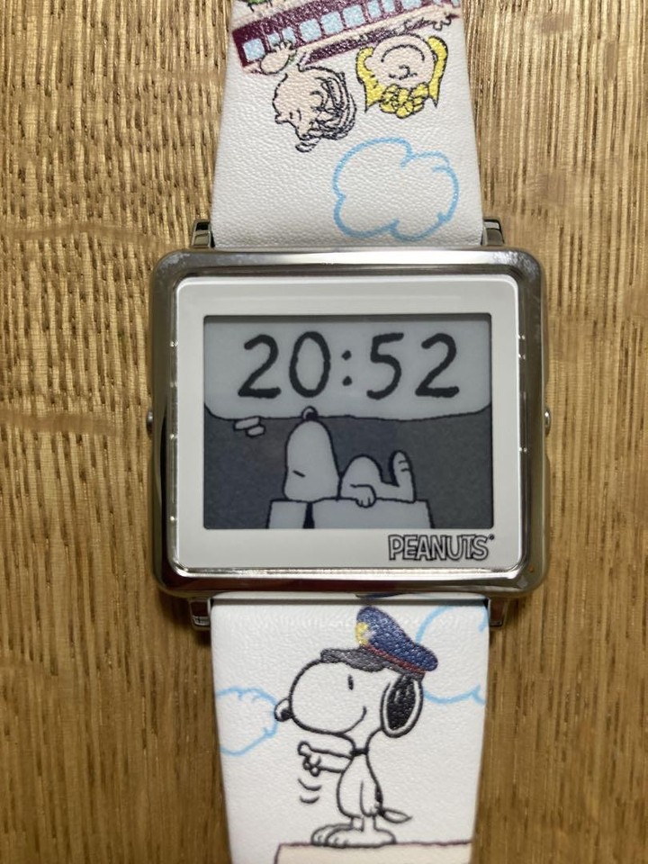 EPSON Smart Canvas Watch PEANUTS Snoopy Digital Hankyu Railway W1-PN3013P Rare | eBay