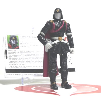 GI Joe Action Figure Cobra Commander v7 w Cape & Filecard 2003 CD: 9 | eBay