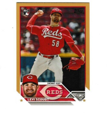 2023 Topps Update Levi Stoudt Rookie Gold Parallel #'d /2023 US149 Reds ...