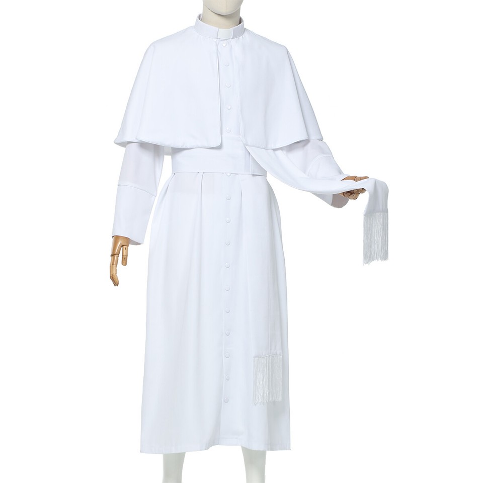Bishop Clergy Cassock with Belt Roman Soutane Priestly Cassock Clergy ...
