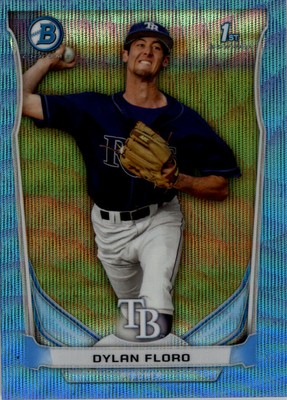 2014 Bowman Chrome Prospects Blue Wave Refractors #BCP16 Dylan Floro | eBay