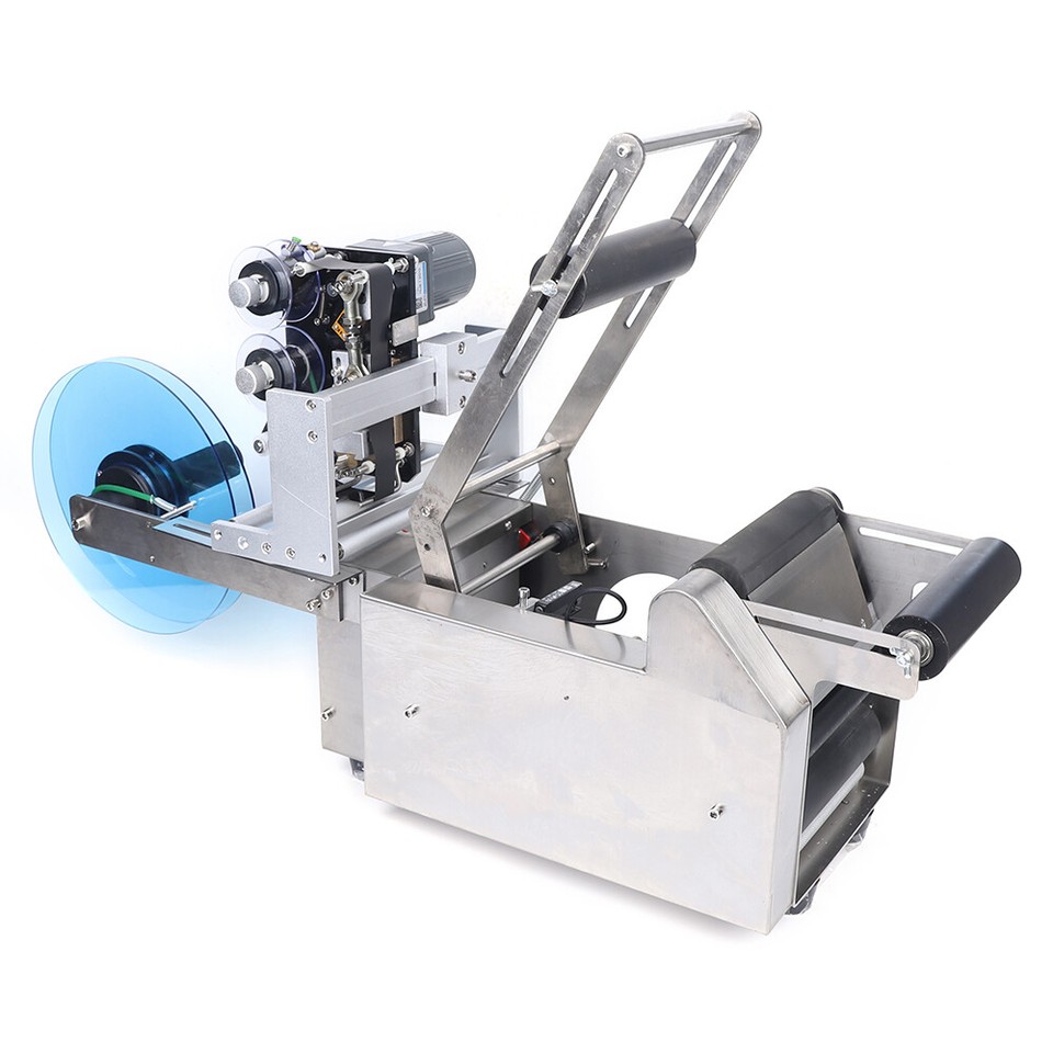 Semi Automatic Labeling & Coding Machine Round Bottle Jar Label Marking Machine | eBay
