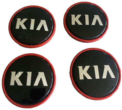 Set of 4 OEM 2020 21 22 Kia Soul Wheel Rim Hub Center Cap Black Red ...