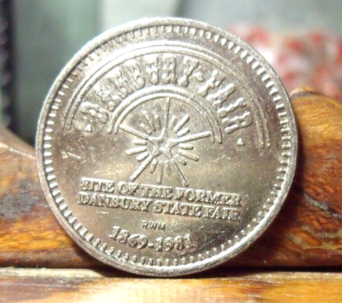 1981 DANBERY, CT. FAIR GOOD FOR ONE RIDE TOKEN - DANBURY CT (OBSOLETE ...