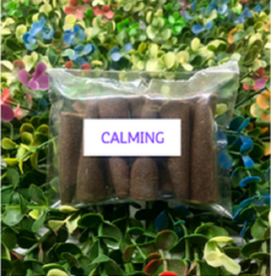 Calming Backflow Incense Cone Hand Dipped with Essential Oils 100% ...