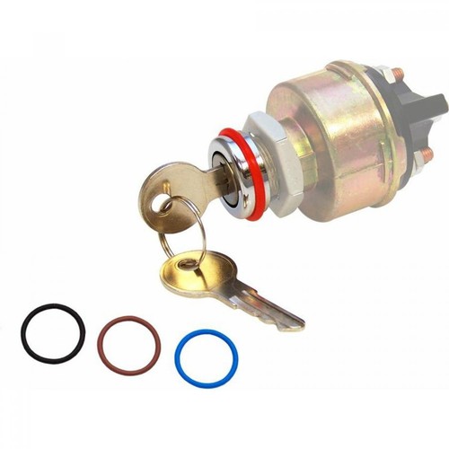 Billet Retro Trim Bezel w/ 4 Color Ring Fits Universal Keyed Ignition ...