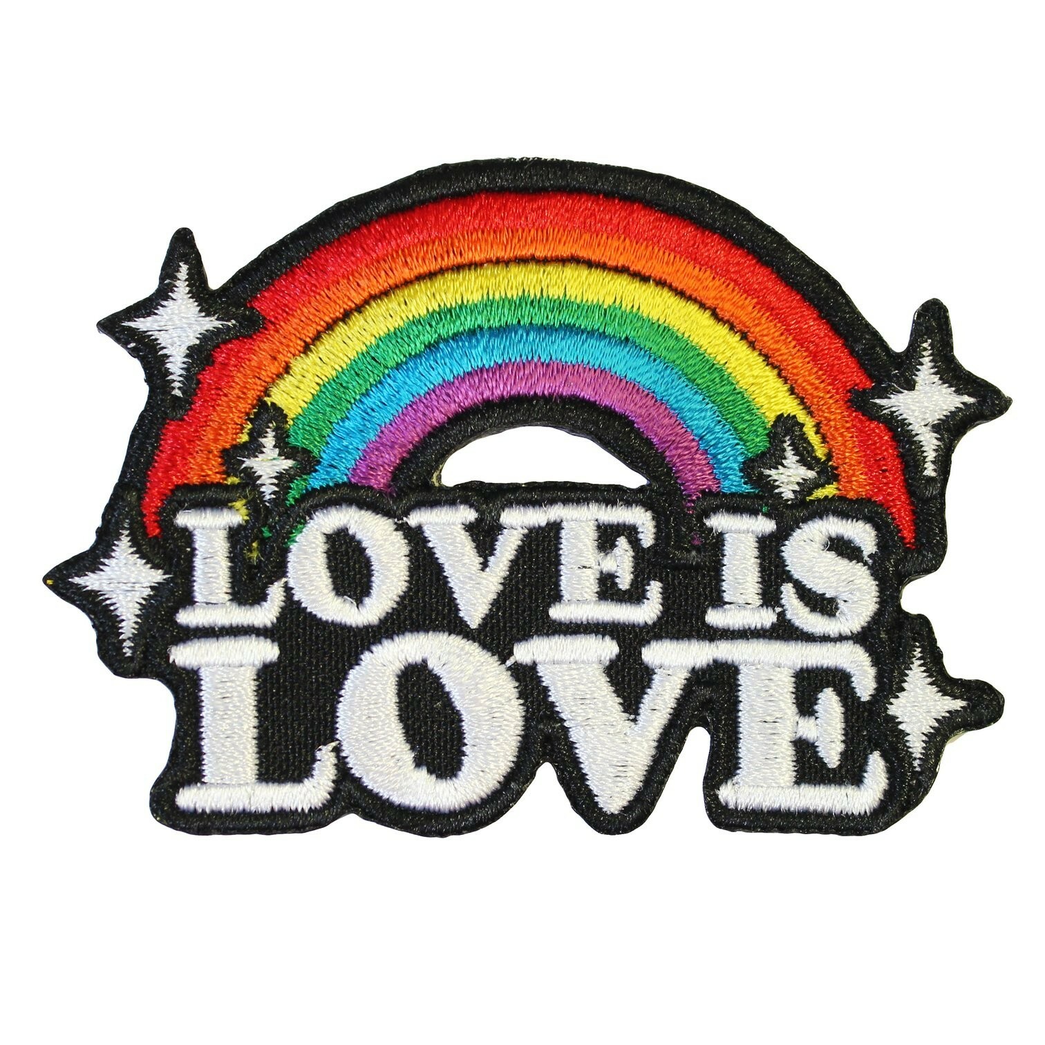 Love is Love Patch Iron On Sew LGBT Rainbow Pride gay bi Starley Hope ...