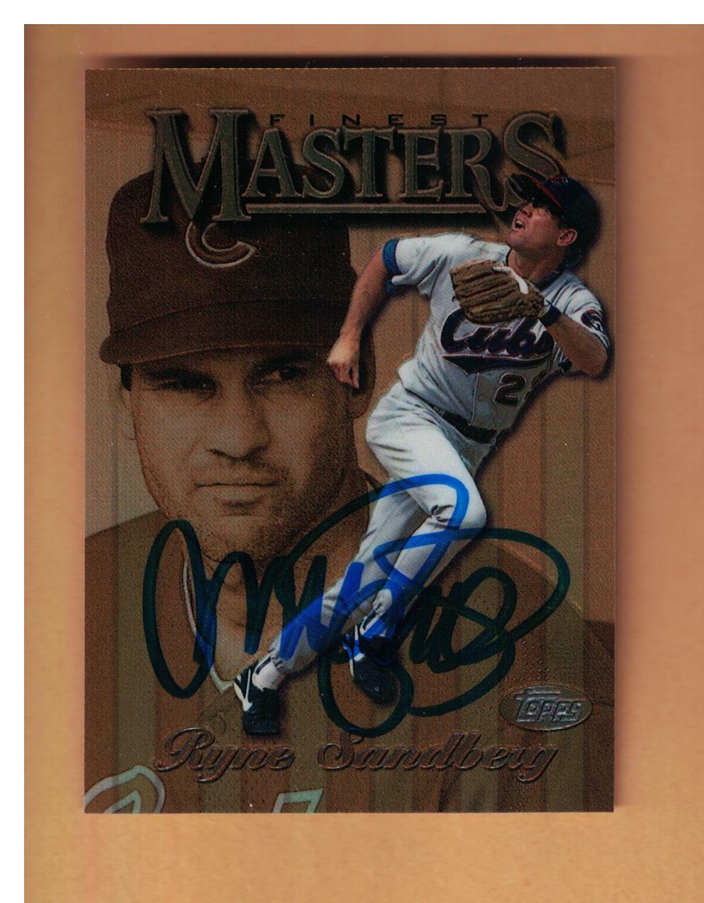 Ryne Sandberg AUTOGRAPHED 1997 FINEST BASEBALL CARD SIGNED CHICAGO CUBS ...