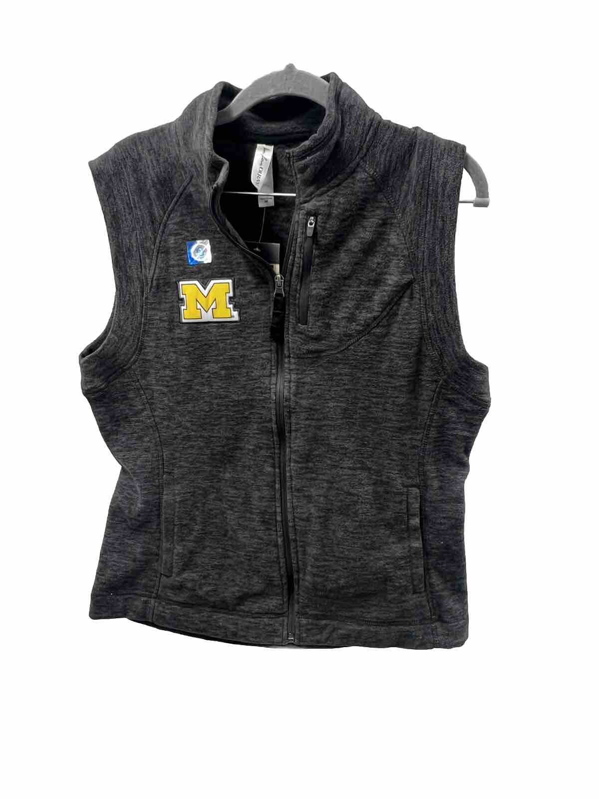 Ouray Michigan Wolverines Sleeveless Zip-up Vest Jacket Gray Size M ...