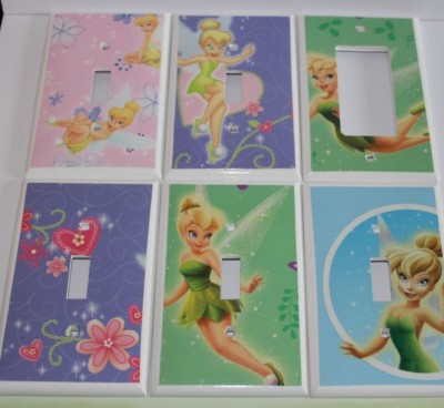 TINKERBELL - Light Switch Cover - Switchplate Electrical Outlet Kids ...
