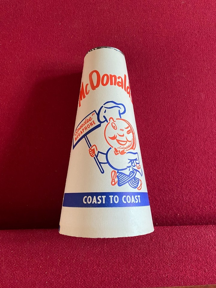 1950's, McDonald's, Paper Megaphone (SPEEDEE Logo) Promo (Scarce ...