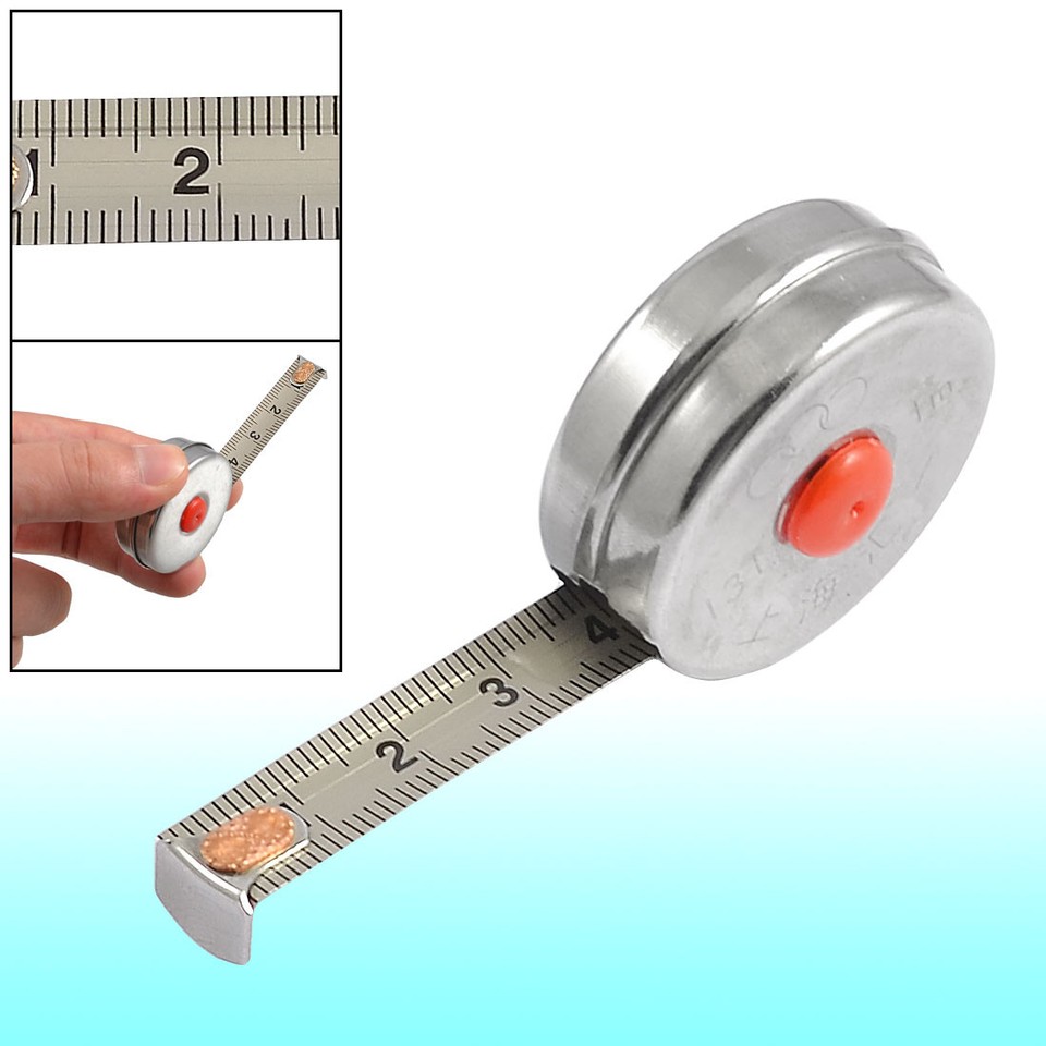 1M x 10mm Retractable Steel Ruler Tape Metric Measuring Tool | eBay