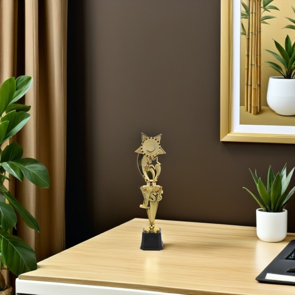 First Place Trophy Cup: 14.17in Plastic Award Trophies Reward for Sport ...
