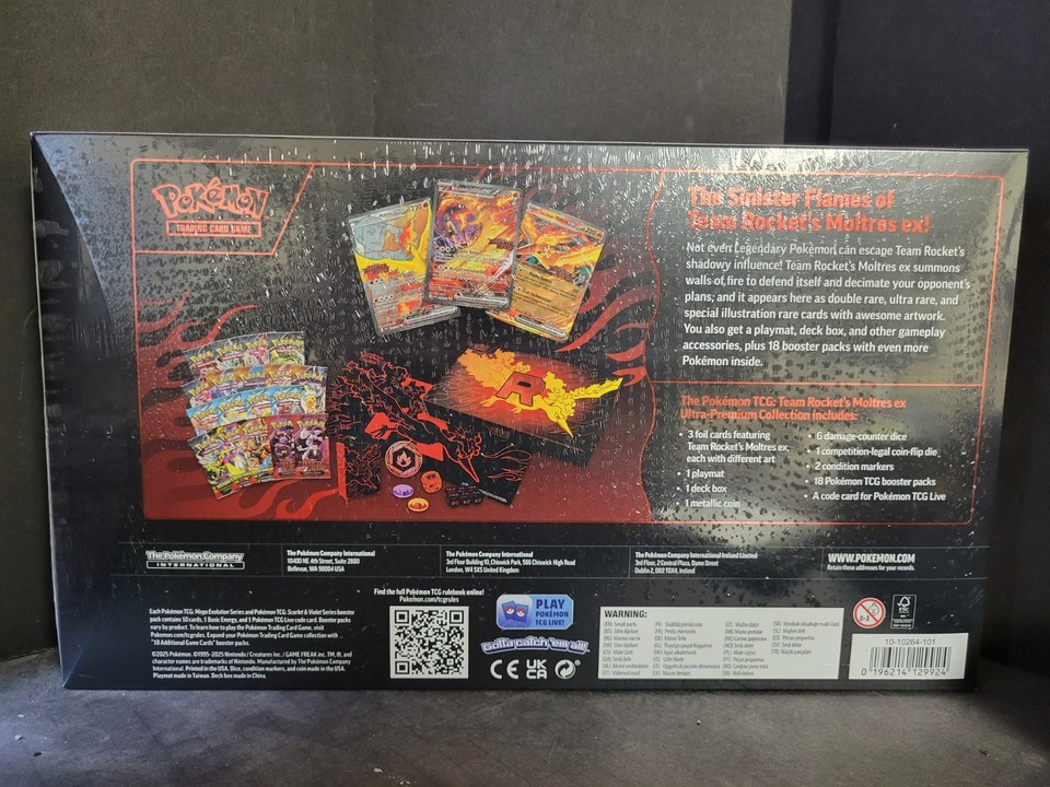 POKEMON TCG TEAM ROCKET'S MOLTRES UPC Ultra Premium Collection Sealed ...
