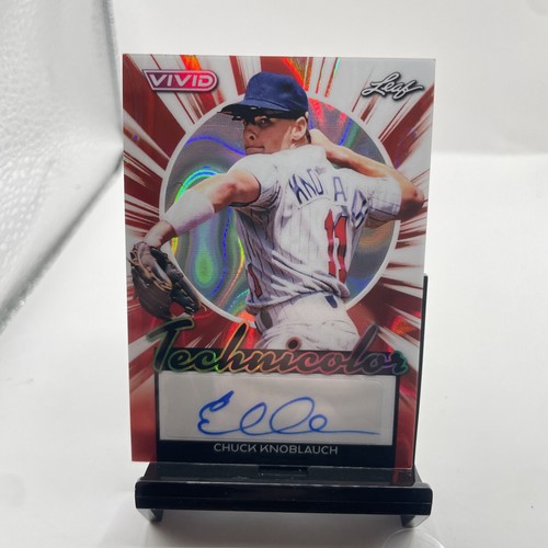 2024 Leaf Vivid Technicolor Auto Chuck Knoblaugh /8 #T-CK1 | eBay