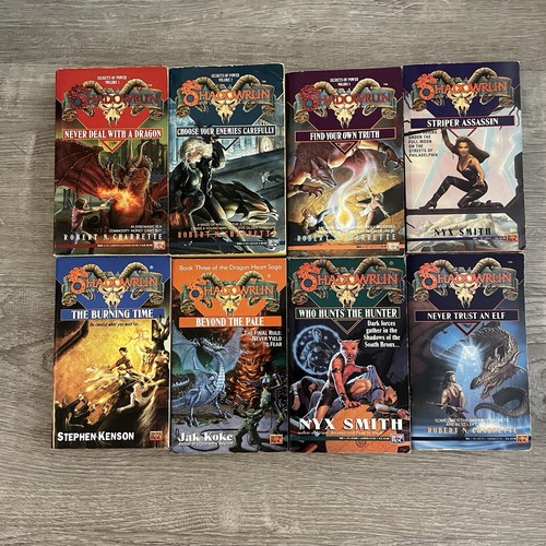 Shadowrun Vintage 8 Book Lot - ROC - Fantasy - Paperback - Sci-fi | eBay