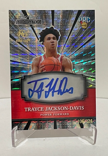 Auto #'d /124! Trayce Jackson-Davis 2022 Wild Card Alumination Auto #'d ...