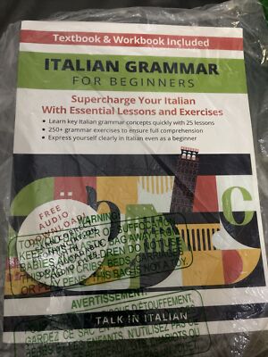 Italian Grammar for Beginners Textbook Workbook Included: Supercha ...