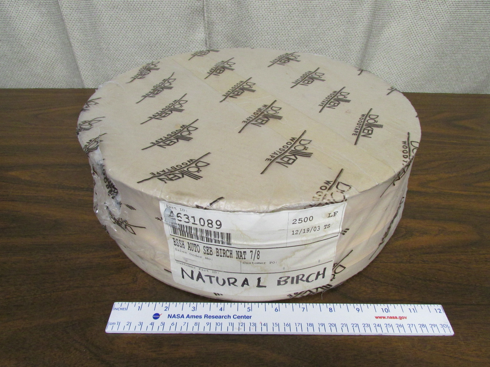 Doellken Dollken Woodtape Wood Tape Nat. Birch 7/8 2500 Foot 5 Rolls ...