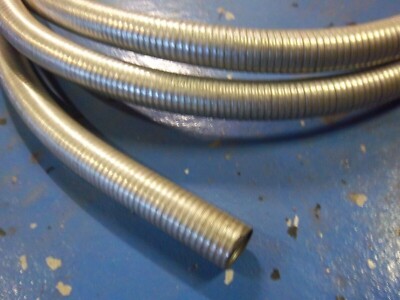 EXHAUST FLEX PIPE 1-1/4" ID x 4-FT Flexible Steel Tubing 1.25 inch. | eBay