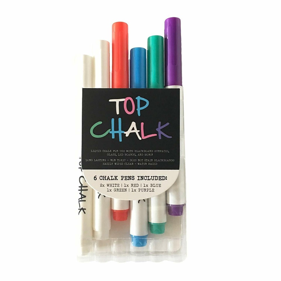 CASE OF 48 Top Chalk Fine-Tip Professional Liquid Chalk Ink Markers ...