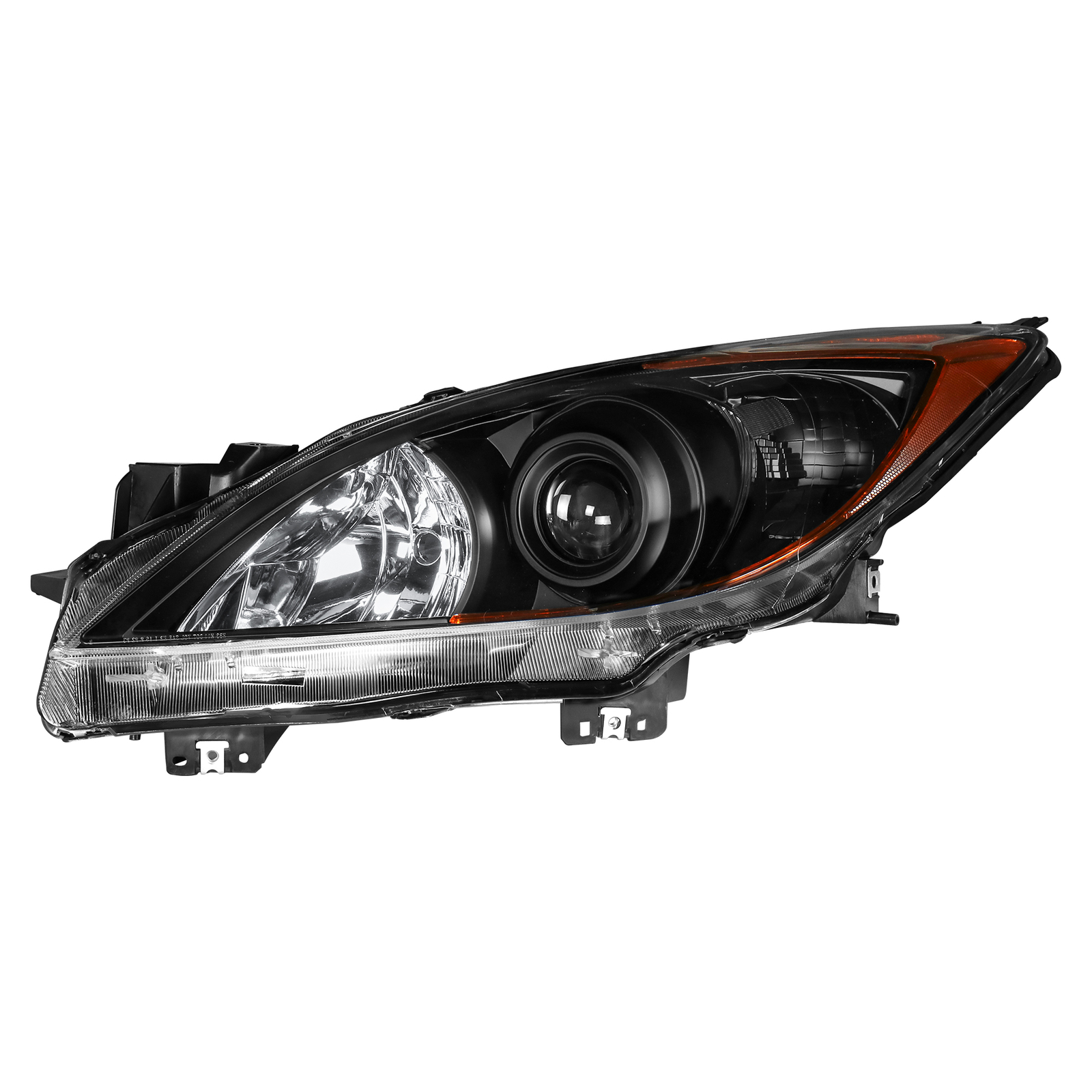 LH+RH Black Headlights Front Lamps Clear Lens For 2010-2013 Mazda 3 | eBay
