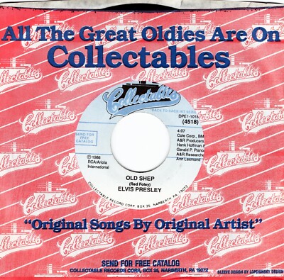 Elvis Presley - Old Shep / You'll Never Walk Alone Collectables 7" 45 ...