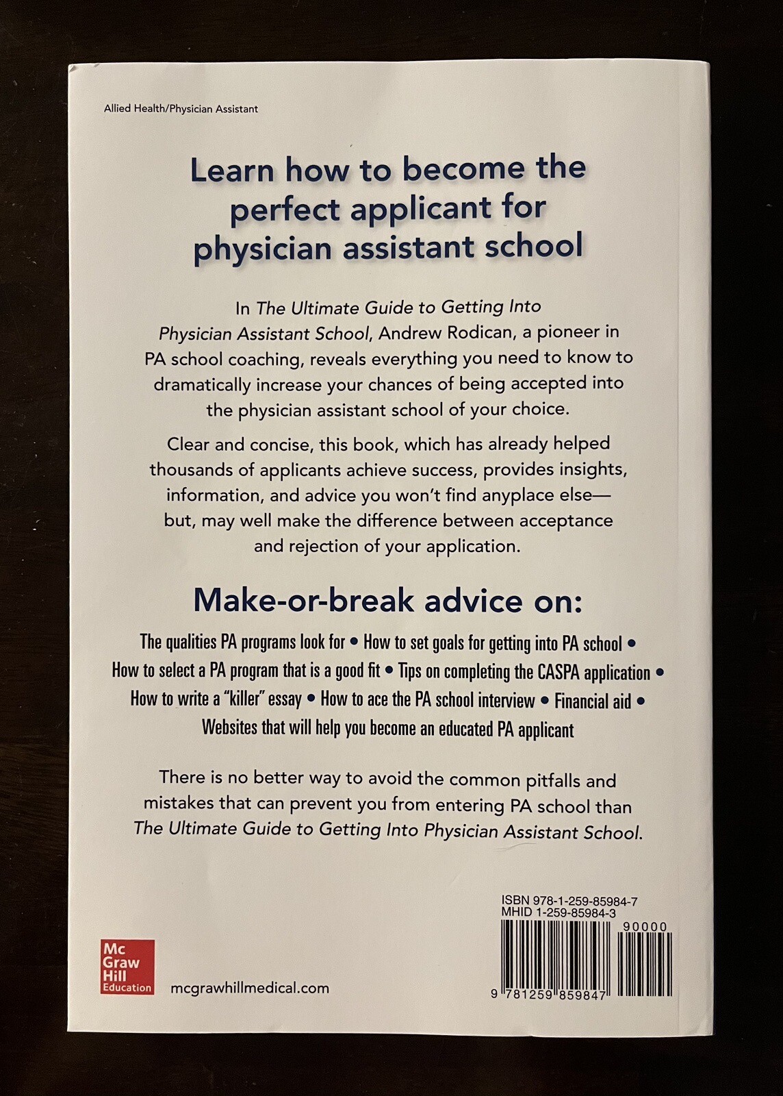 The Ultimate Guide to Getting into Physician Assistant School, Fourth ...