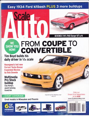 Scale Auto Magazine October2008 - Model Car Enthusiast Mag w/Ford ...