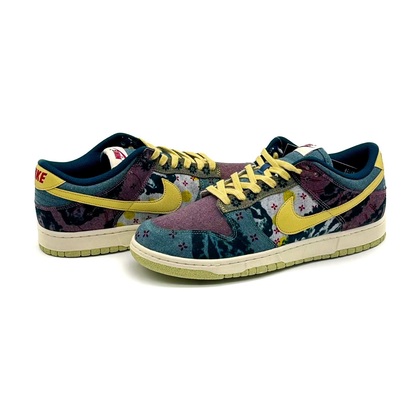 CZ9747-900 Nike Dunk Low Community Garden Midnight Turquoise Cardinal ...