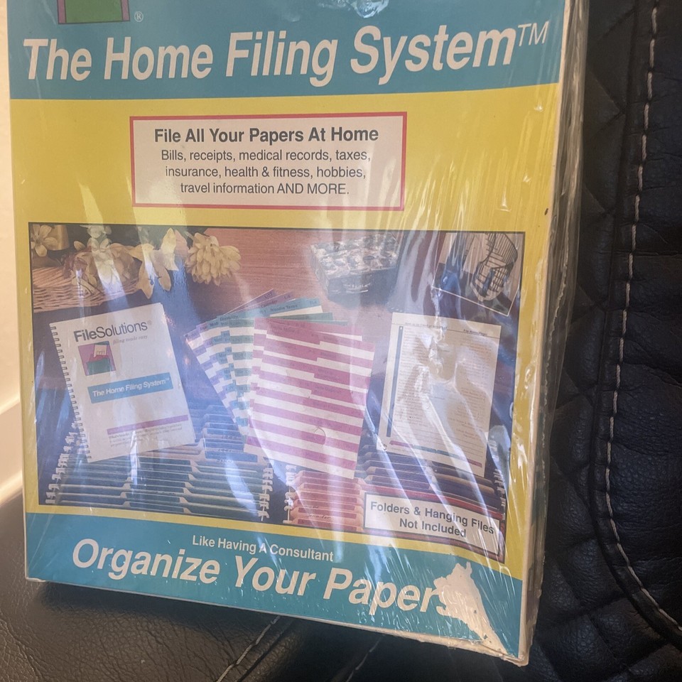 FileSolutions Filing Made Easy The Home Filing System | eBay